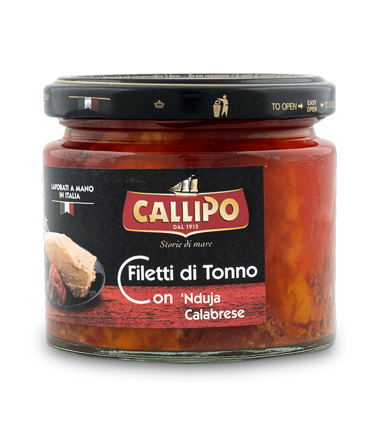 Callipo - Tuna Fillets with Nduja 200g | Emporio Italia