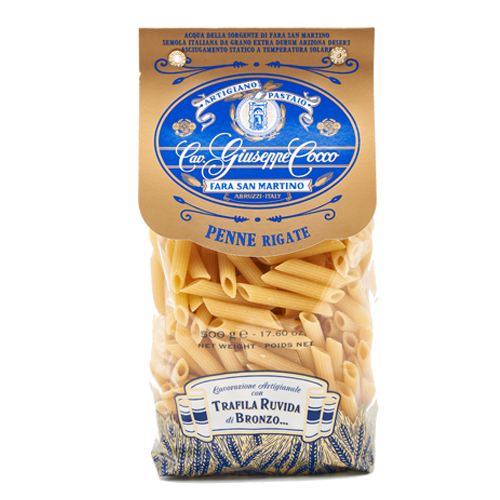 Cav. Giuseppe Cocco - Trafila Ruvida - Penne Rigate - 500g | Emporio Italia
